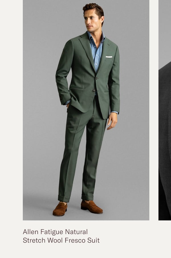 Allen Fatigue Natural Stretch Wool Fresco Suit